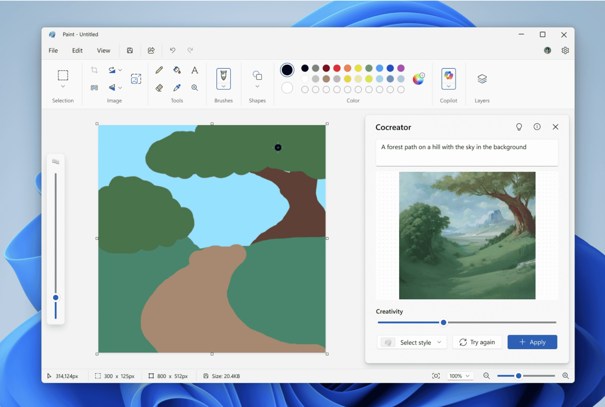 You can finally start using Paint's new Cocreator features