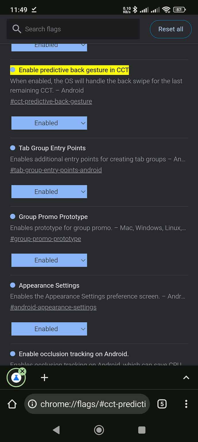 Chrome Custom Tabs Adds Predictive Back Gesture Support on Android