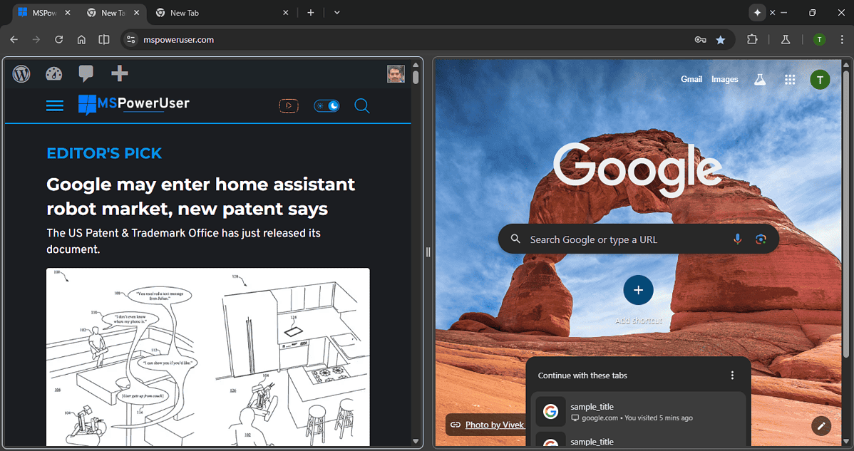 Split View: chrome's Possible name for Split Screen, how to enable