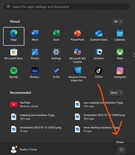 How to Shut Down Windows 11