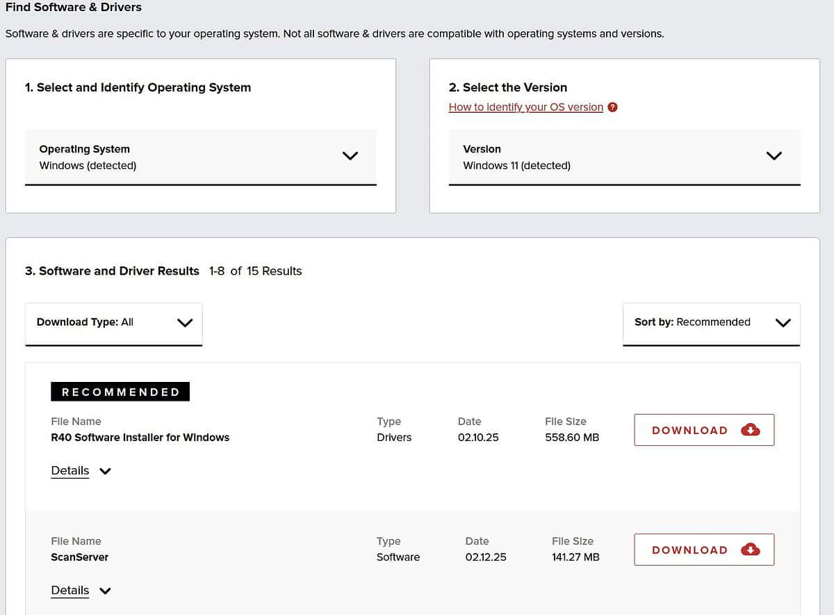 How to Install Canon imageFORMULA R40 Driver on Windows 11