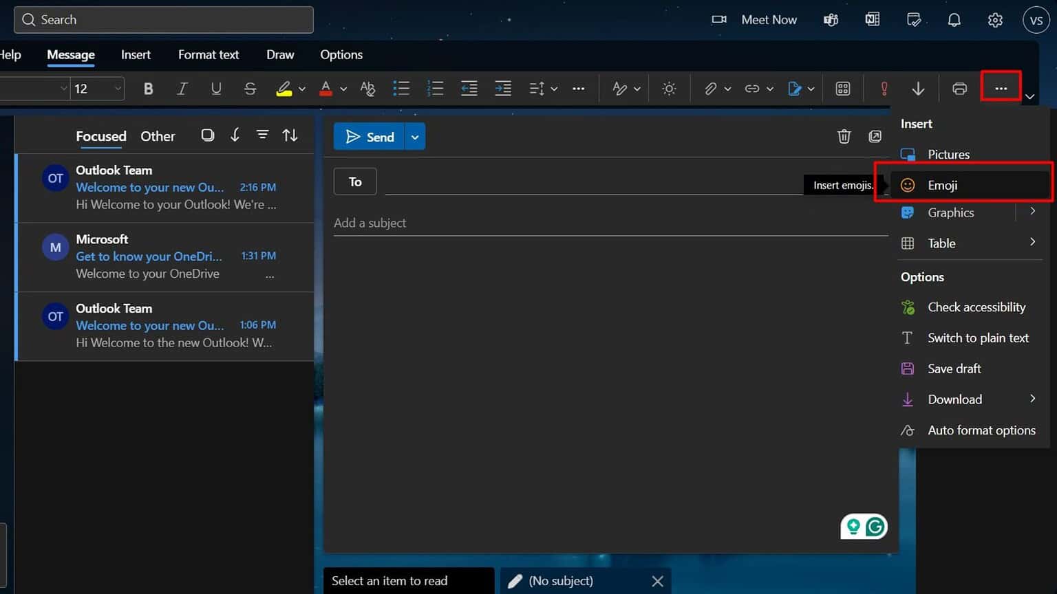 How To Insert Emojis In A Microsoft Outlook Email (Quick Guide)